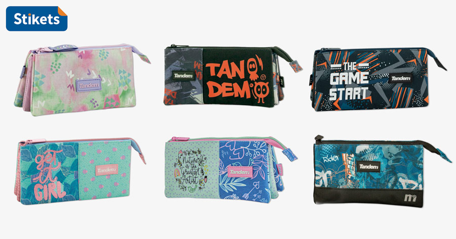 3-compartment Pencil Case - Stikets