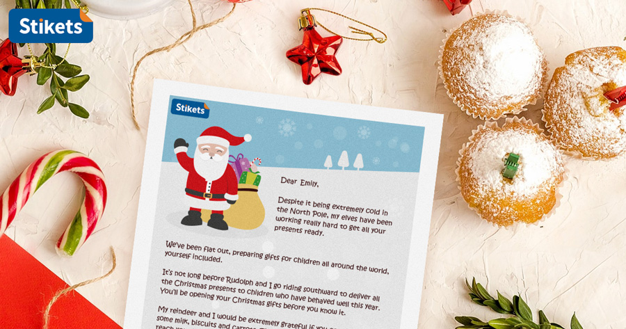 Personalized Letter from Santa and Rudolph - Stikets