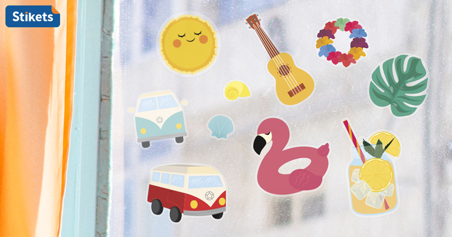 Tropical Summer Decal. Model A - Stikets
