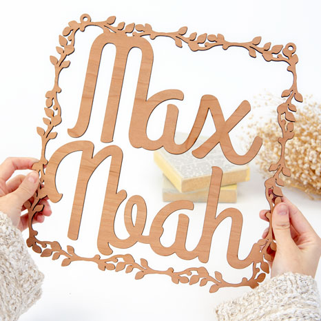 Personalised Wooden Name Signs - Stikets