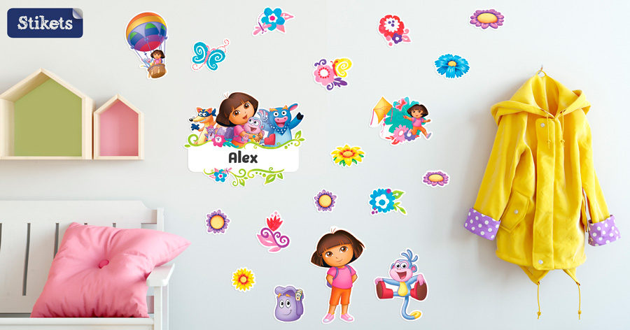 Dora the Explorer Custom Wall Sticker - Stikets