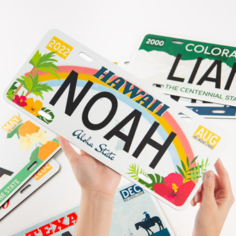 Personalised License Plate with Name - Stikets